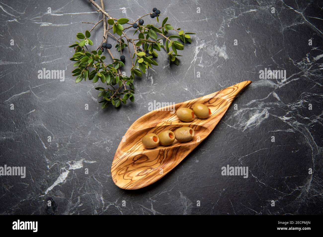 hand carved wooden snack board Stock Photo - Alamy