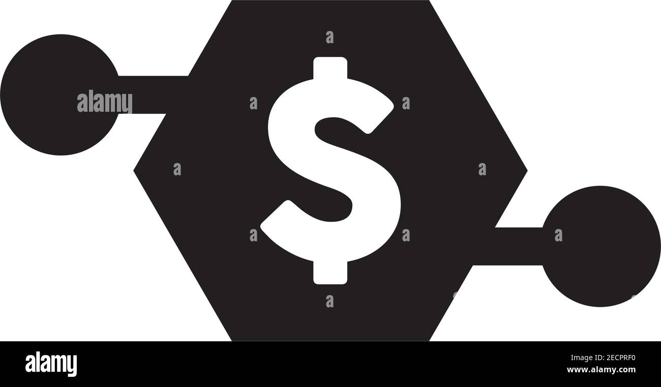 Digital dollar sign icon vector currency symbol for digital ...