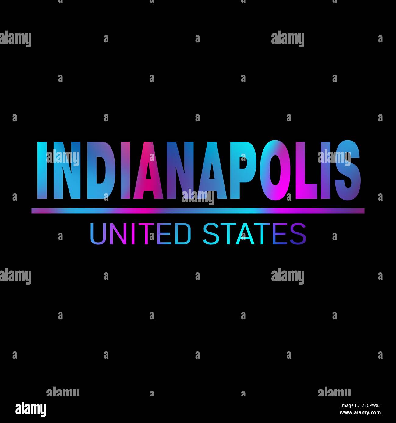 Indianapolis. City of United States of America. Editable logo vector ...