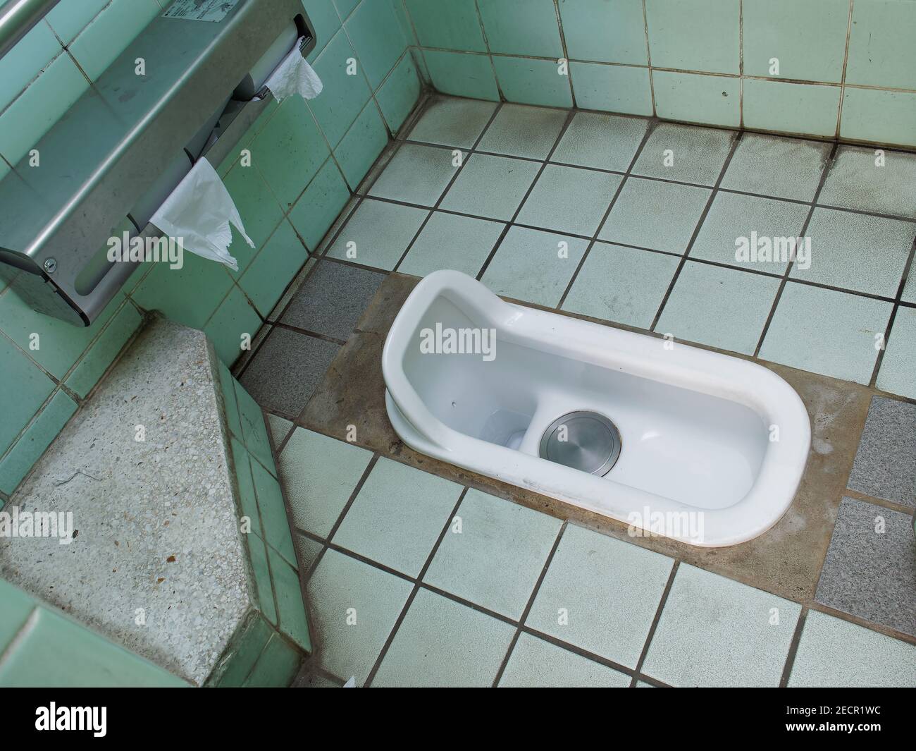 Japanese traditional public toilet Stock Photo - Alamy