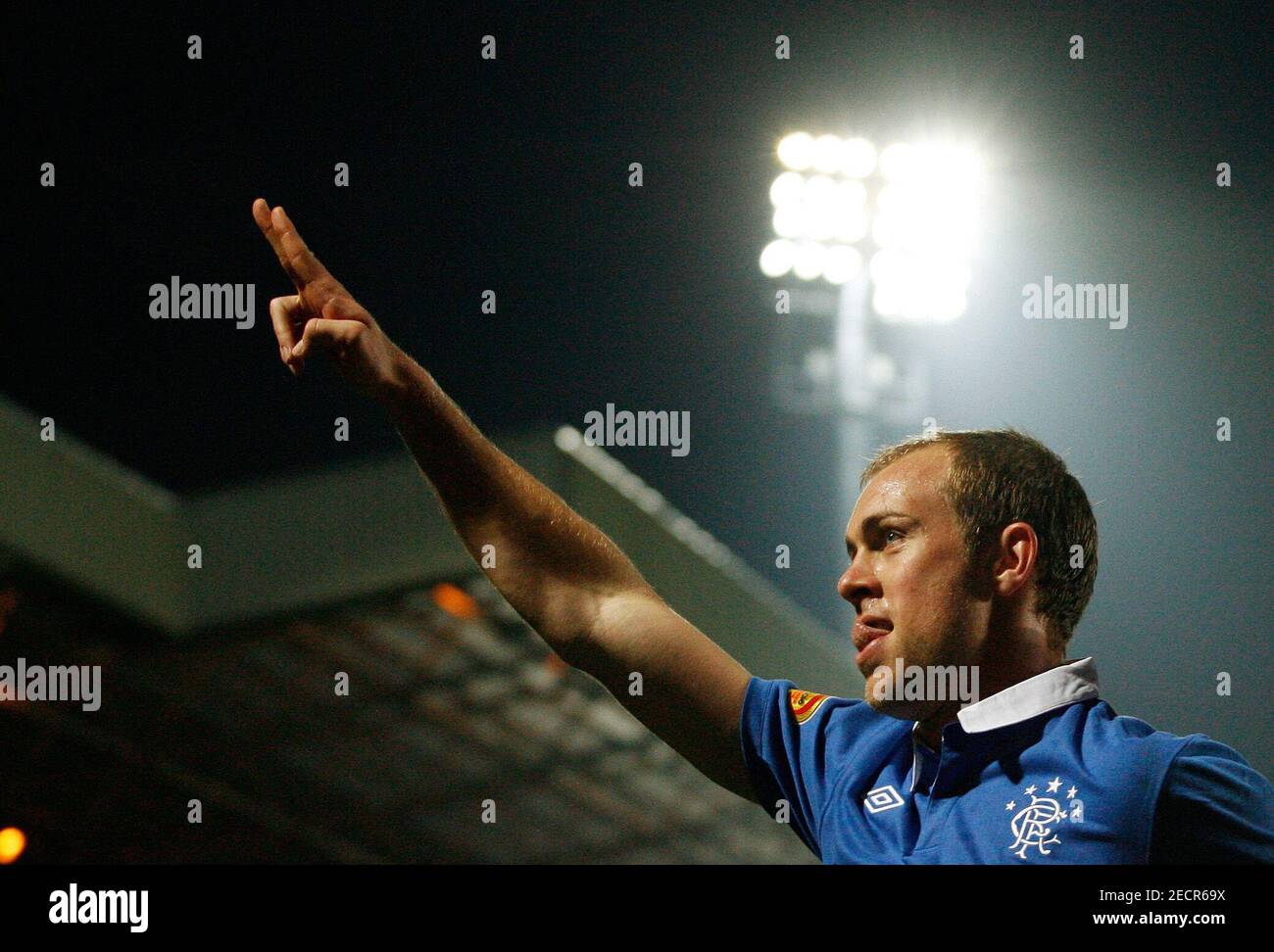 Rangers steven whittaker celebrates hi-res stock photography and images ...