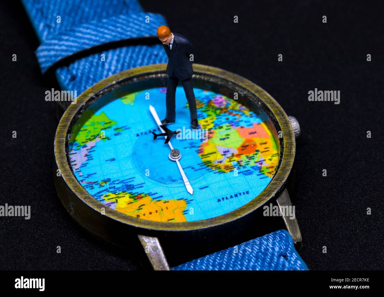 Timezone and map hi-res stock photography and images - Alamy