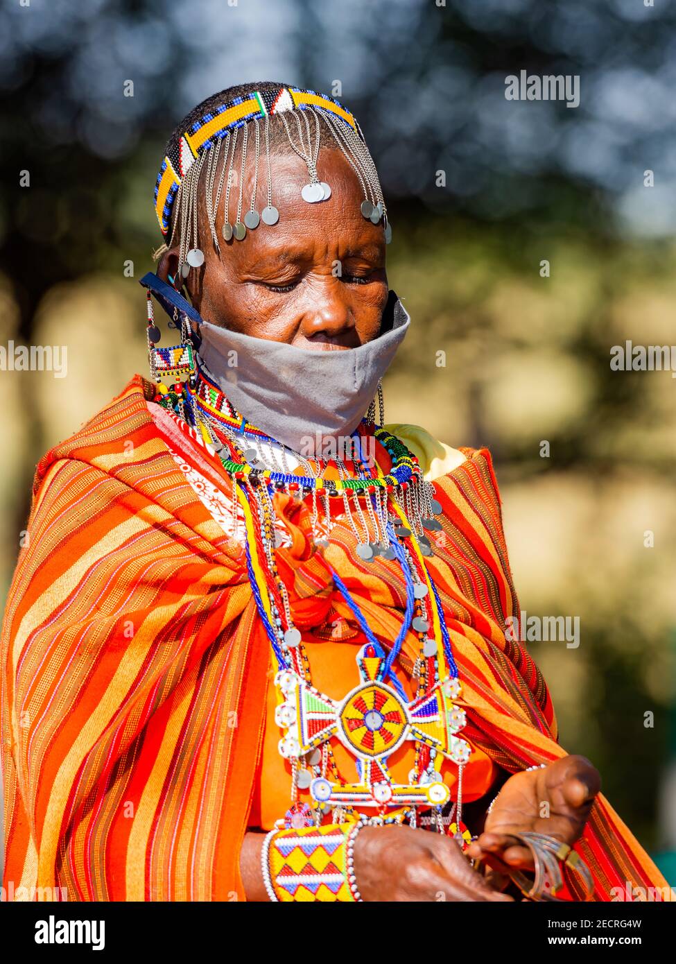 A Masai Woman Stock Photo - Alamy