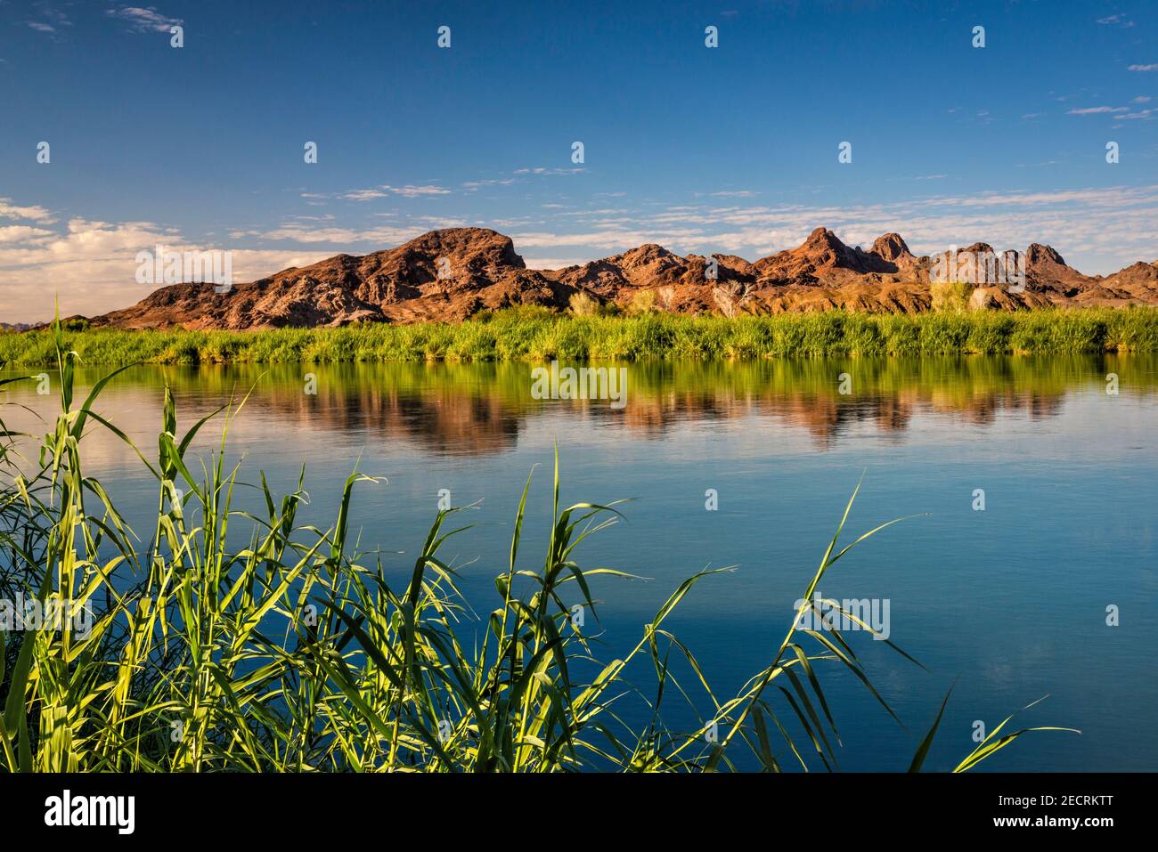 Trigo Mountains in Arizona, view across Colorado River from Picacho ...