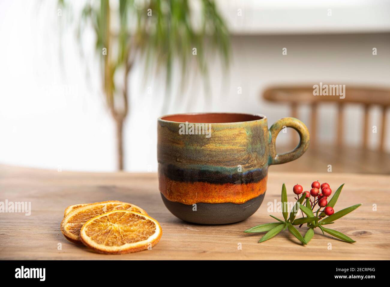 colorful handmade porcelain coffee cups Stock Photo - Alamy