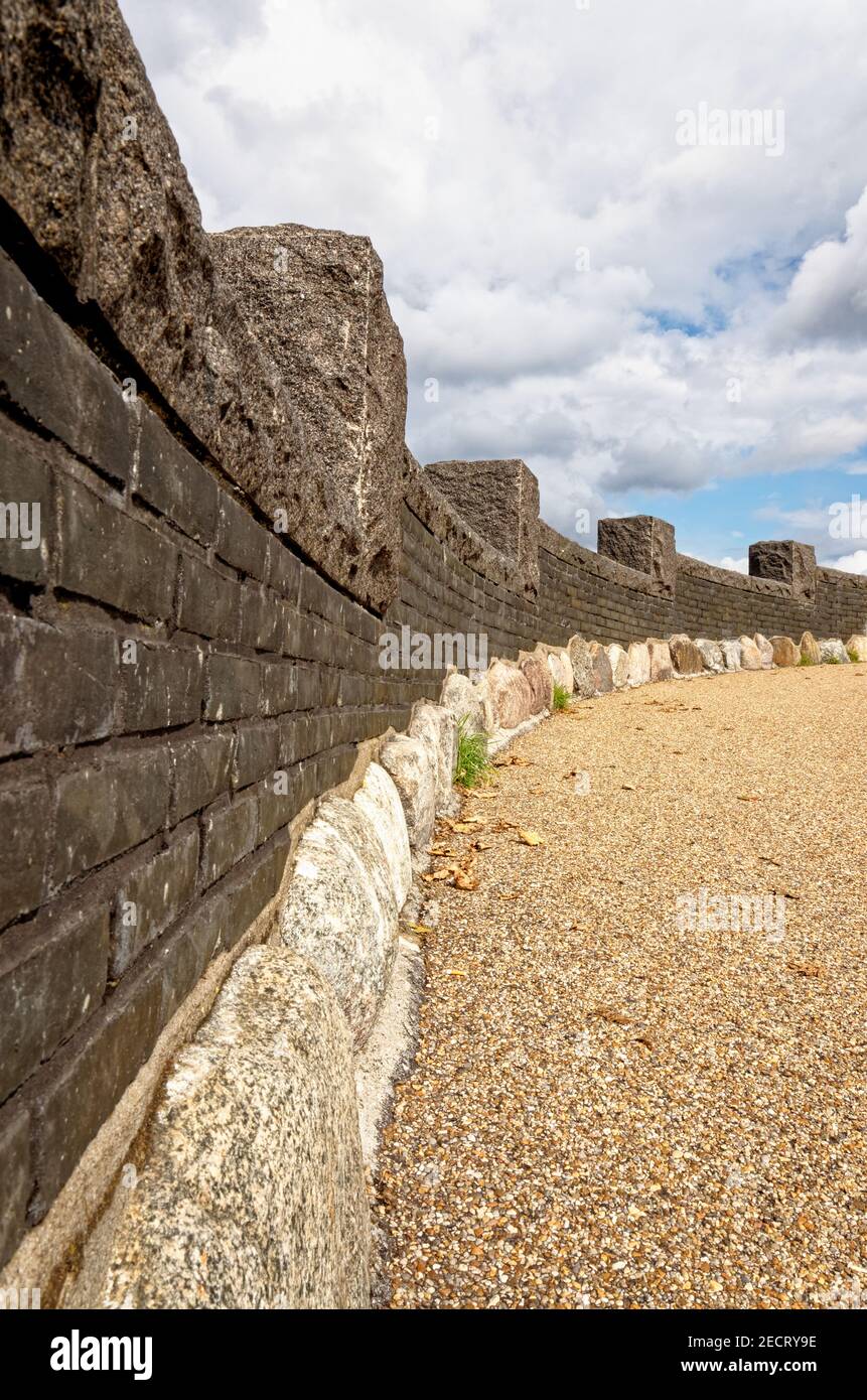 Kastellet wall - Copenhagen -Denmark. Kastellet located in Copenhagen ...