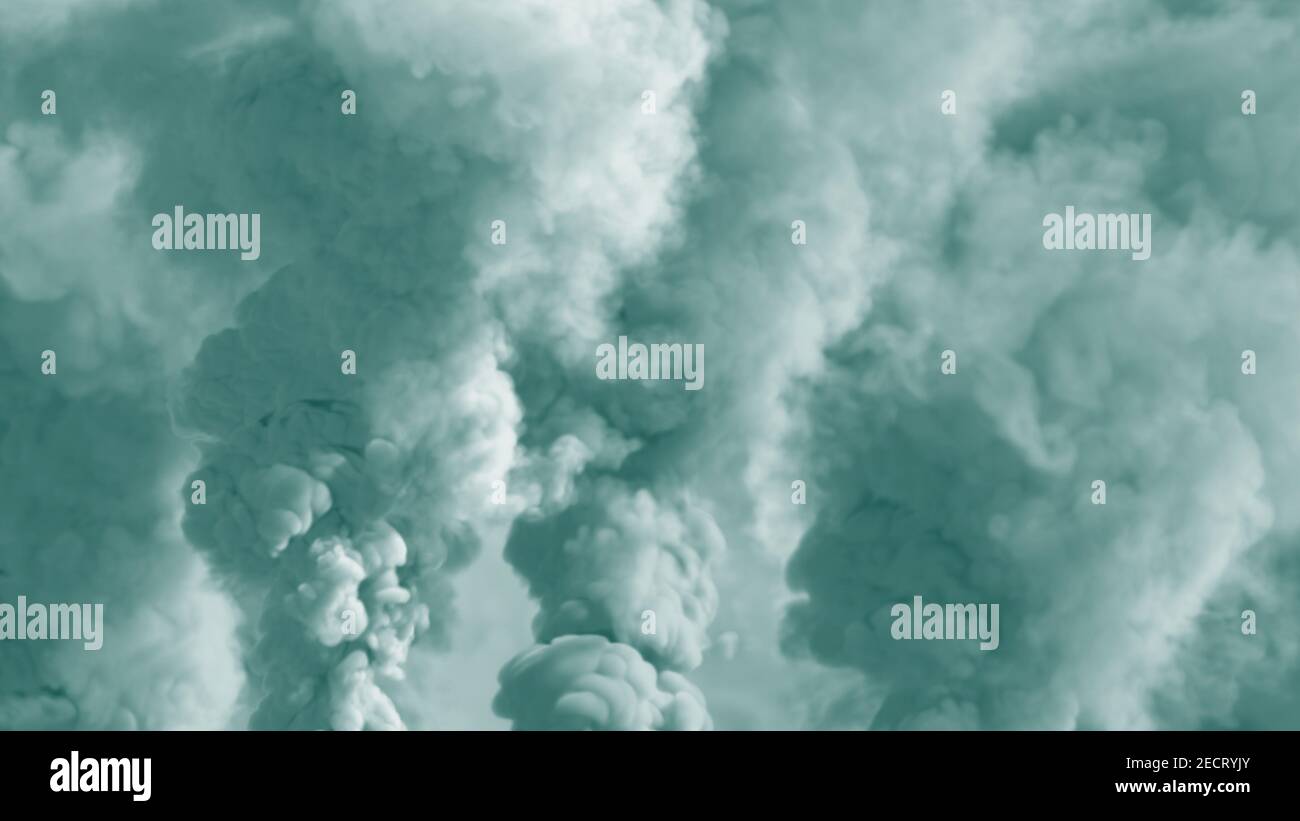 vivid background of heavy smoke, air pollution concept - abstract 3D ...