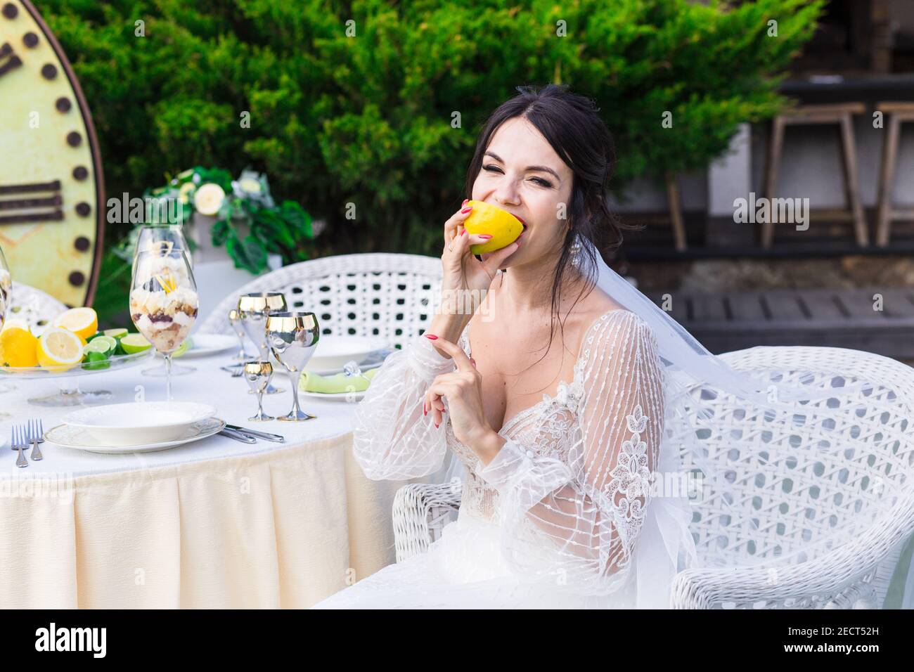 Beautiful woman at a banquet hi-res stock photography and images - Alamy