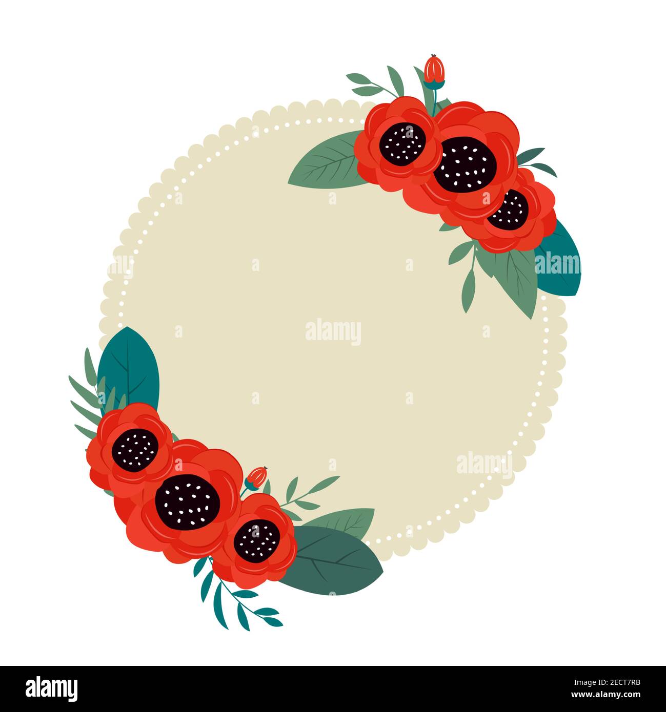 Spring and Summer flowers bright frame background. Can be used for ...