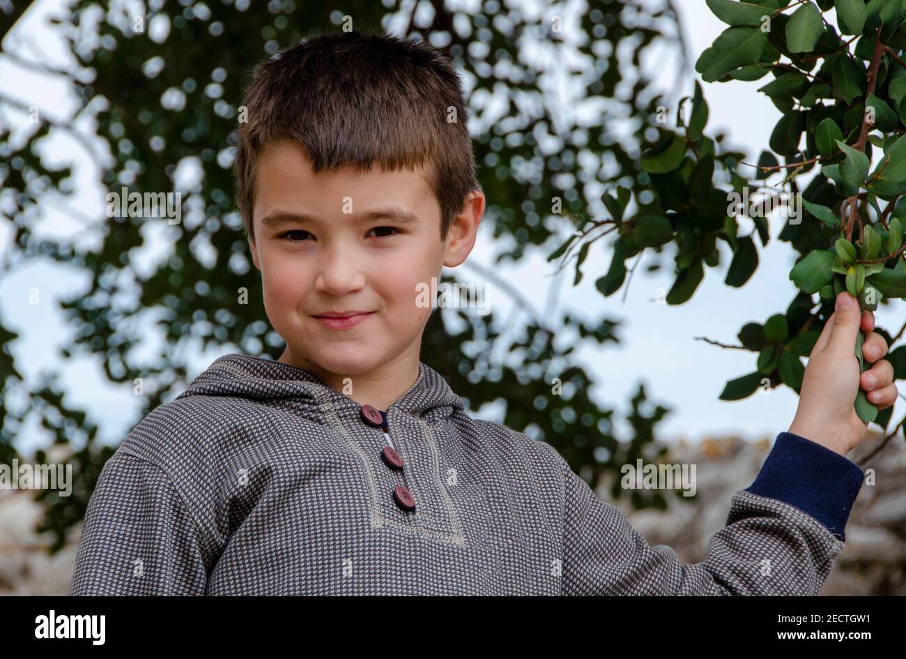 Smiley face portrait. Outdoor portait Stock Photo - Alamy