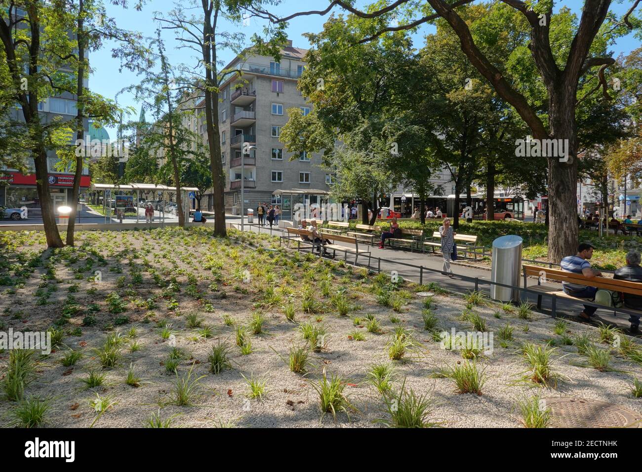 Wien, Reumannplatz, Neugestaltung 2020 Stock Photo - Alamy