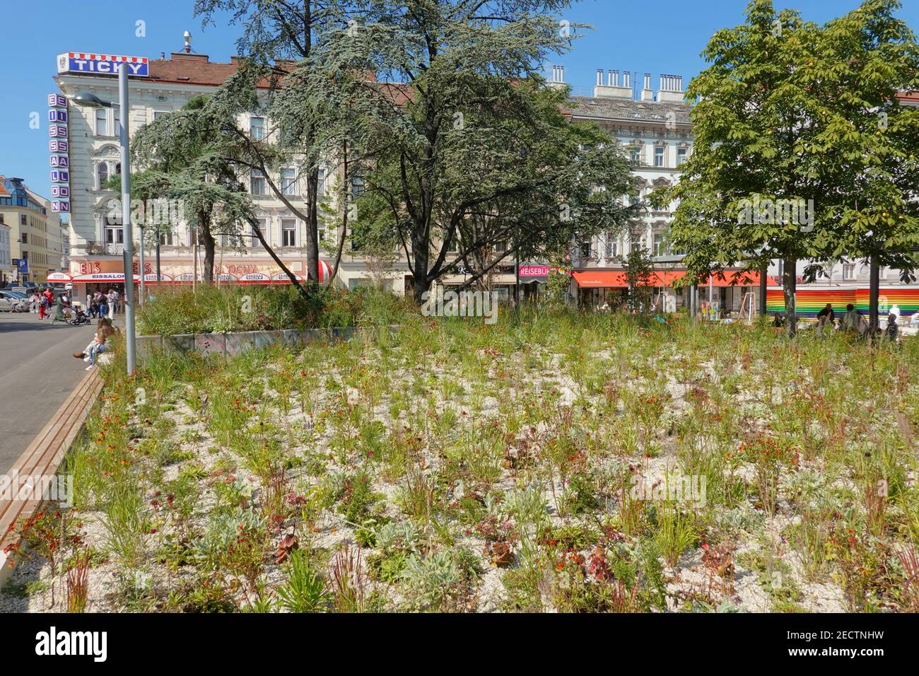 Wien, Reumannplatz, Neugestaltung 2020 Stock Photo - Alamy