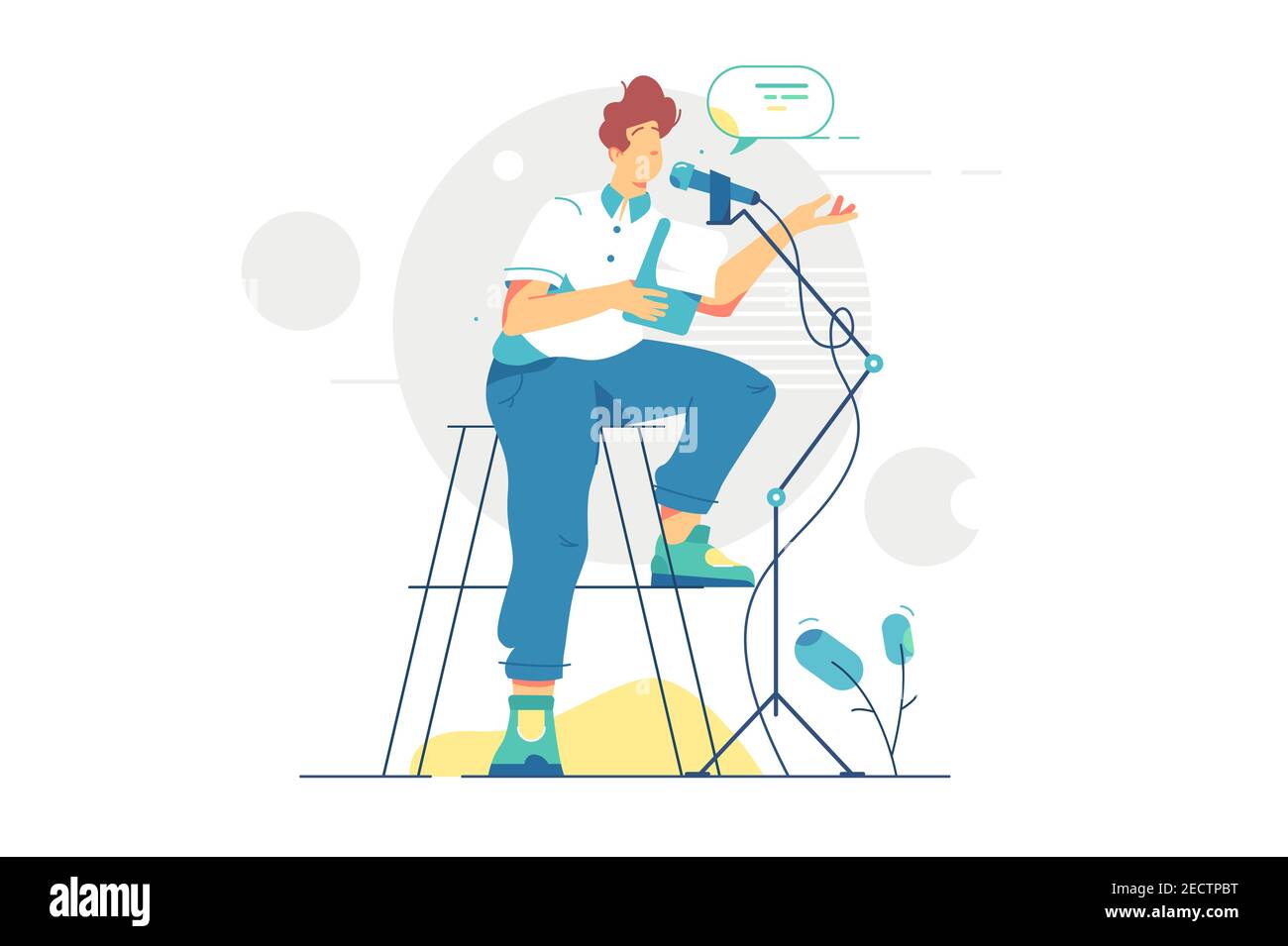 Recording talk Stock Vector Images - Alamy