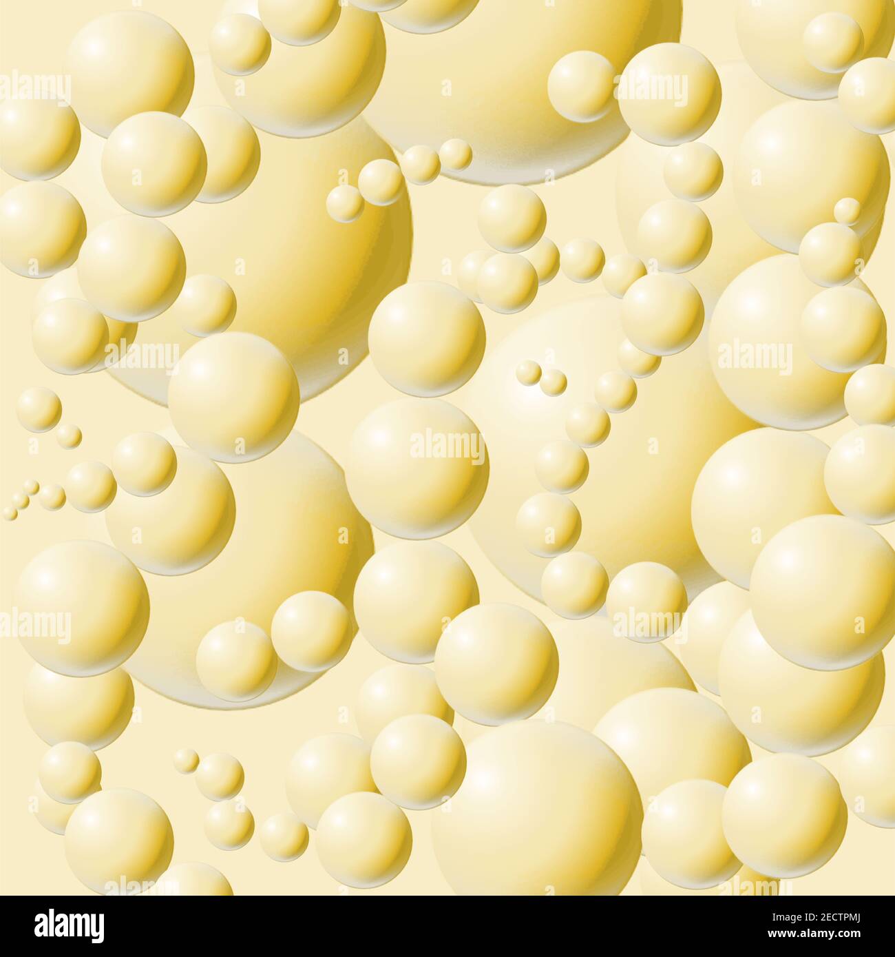 dynamic beige circles of different sizes on a beige background Stock ...