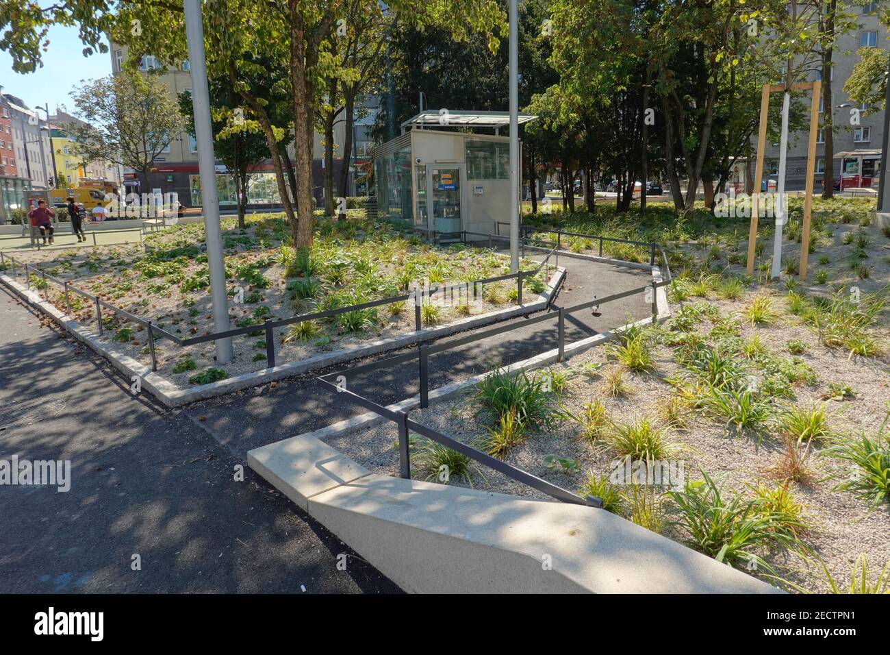 Wien, Reumannplatz, Neugestaltung 2020 Stock Photo - Alamy