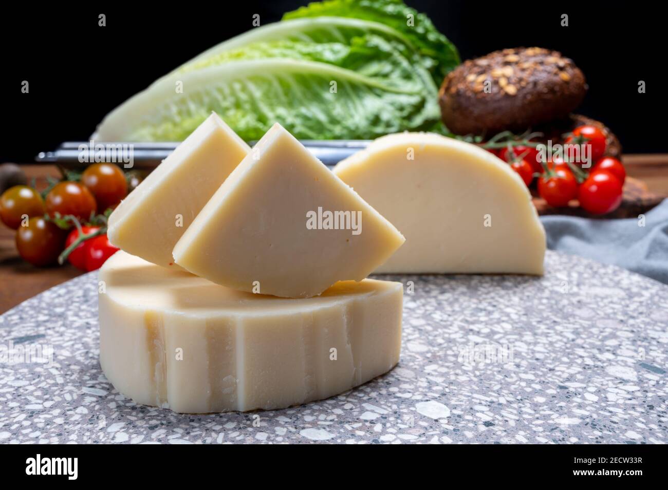 Cheese collection, Italian pasta filata aged cheese provolone from ...