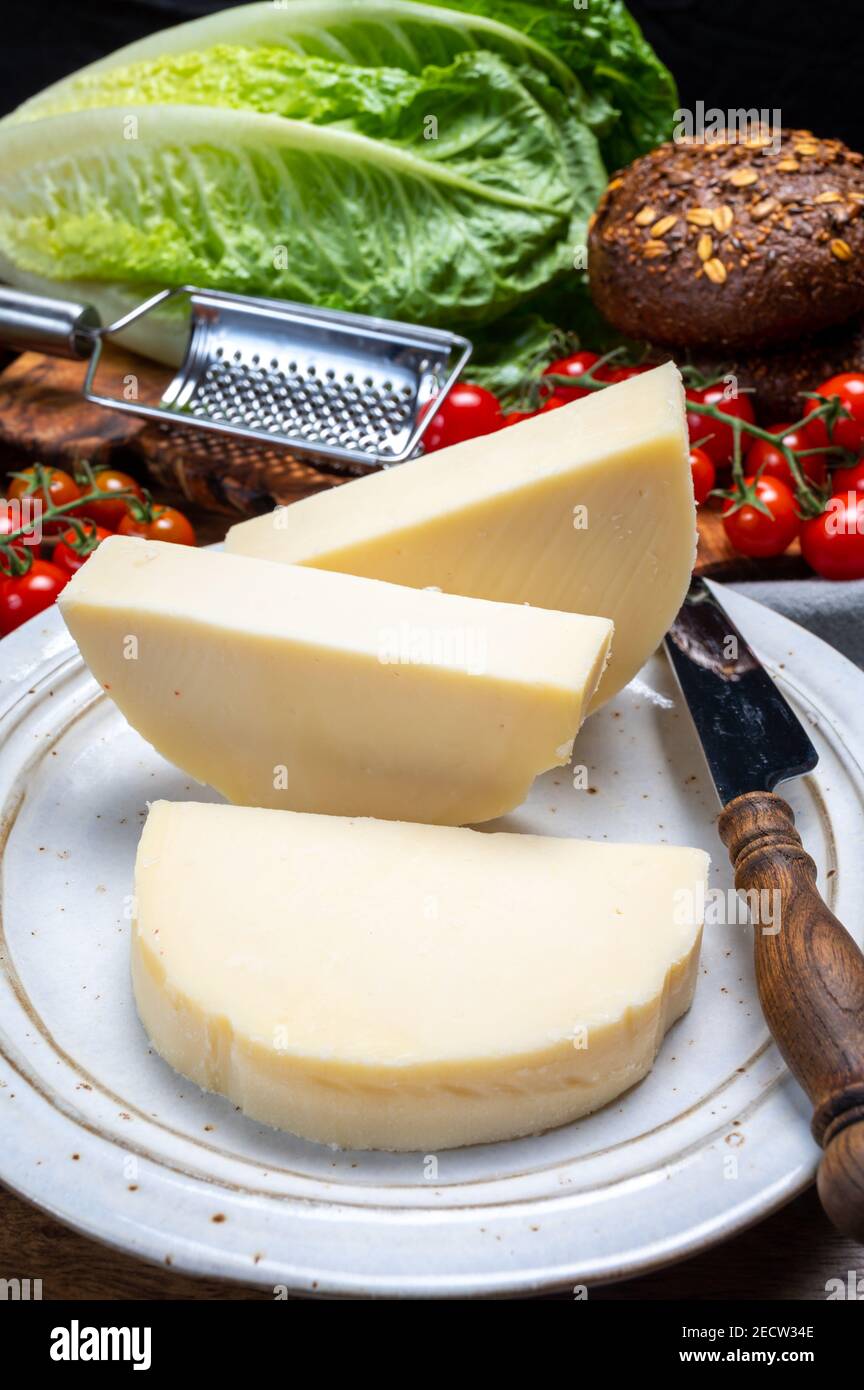 Cheese collection, Italian pasta filata aged cheese provolone from ...