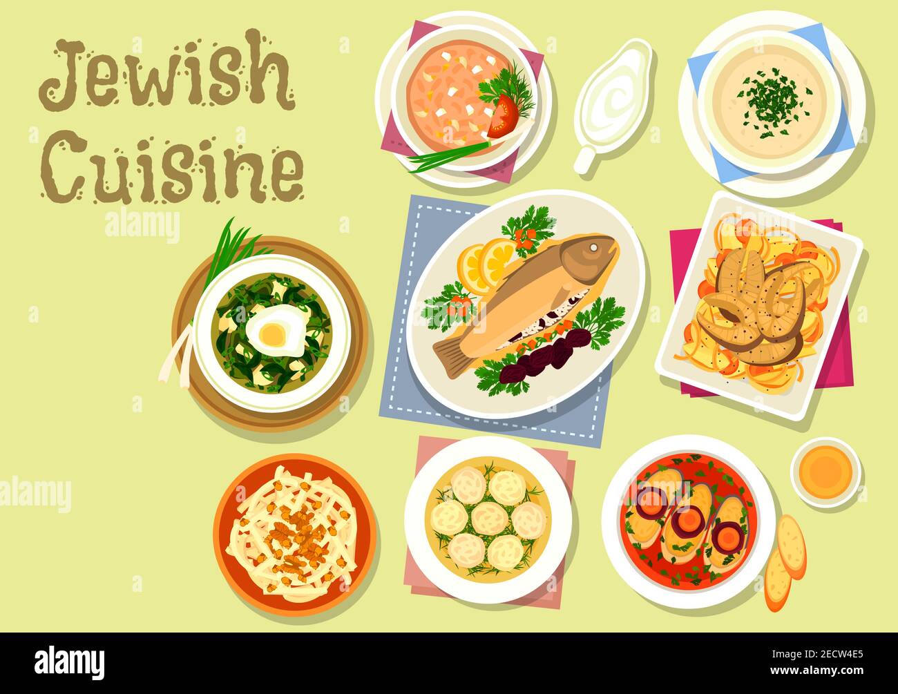 Shabbat dish Stock Vector Images - Alamy