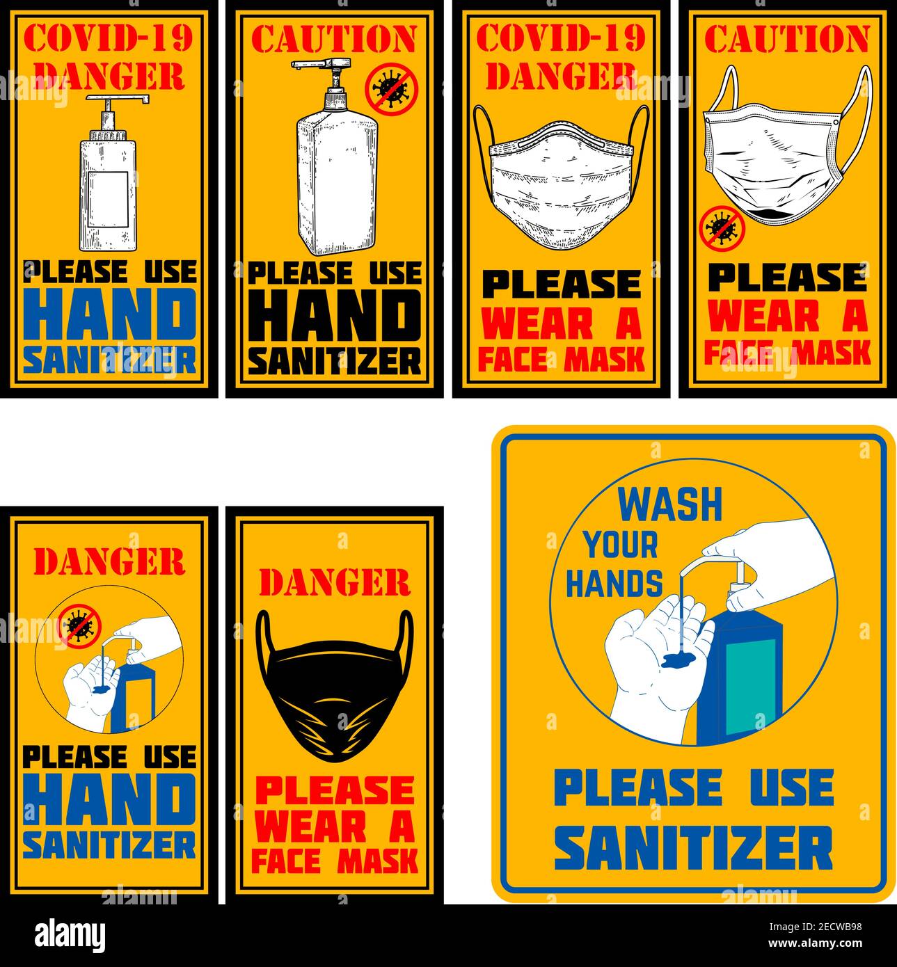 Hand washing masks Cut Out Stock Images & Pictures - Alamy