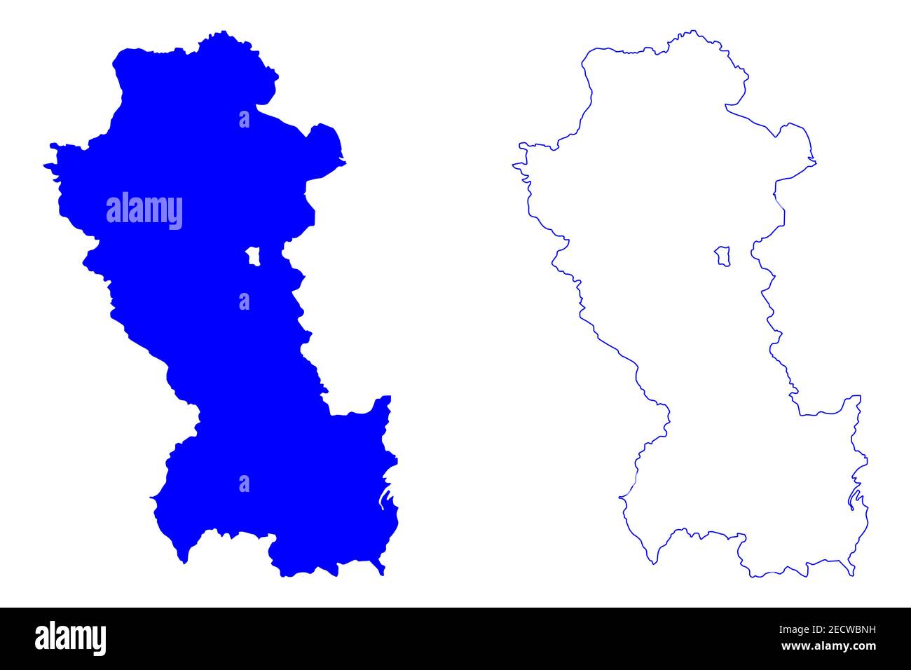 Basilicata province map hi-res stock photography and images - Alamy