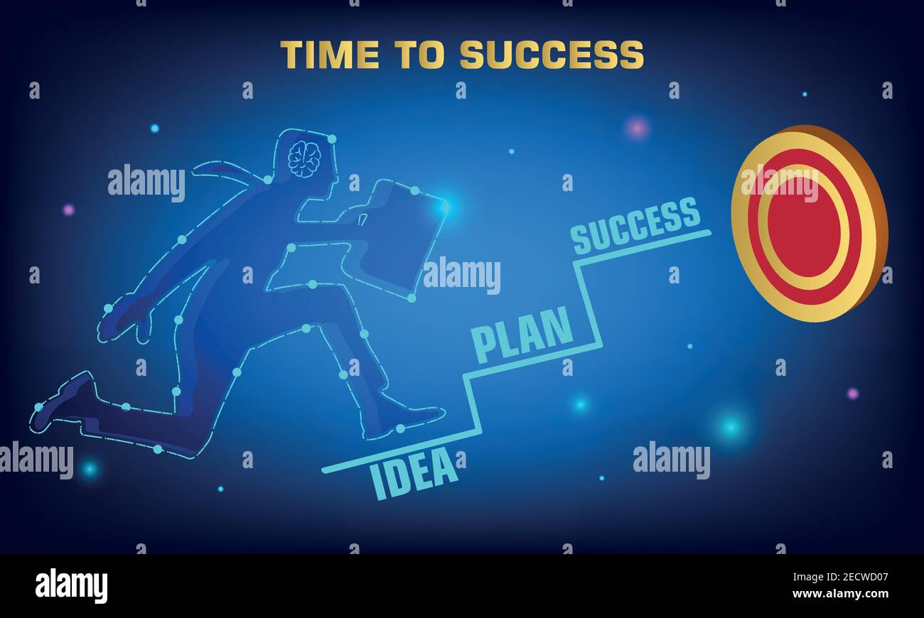 Businessman running rear view Stock Vector Images - Alamy