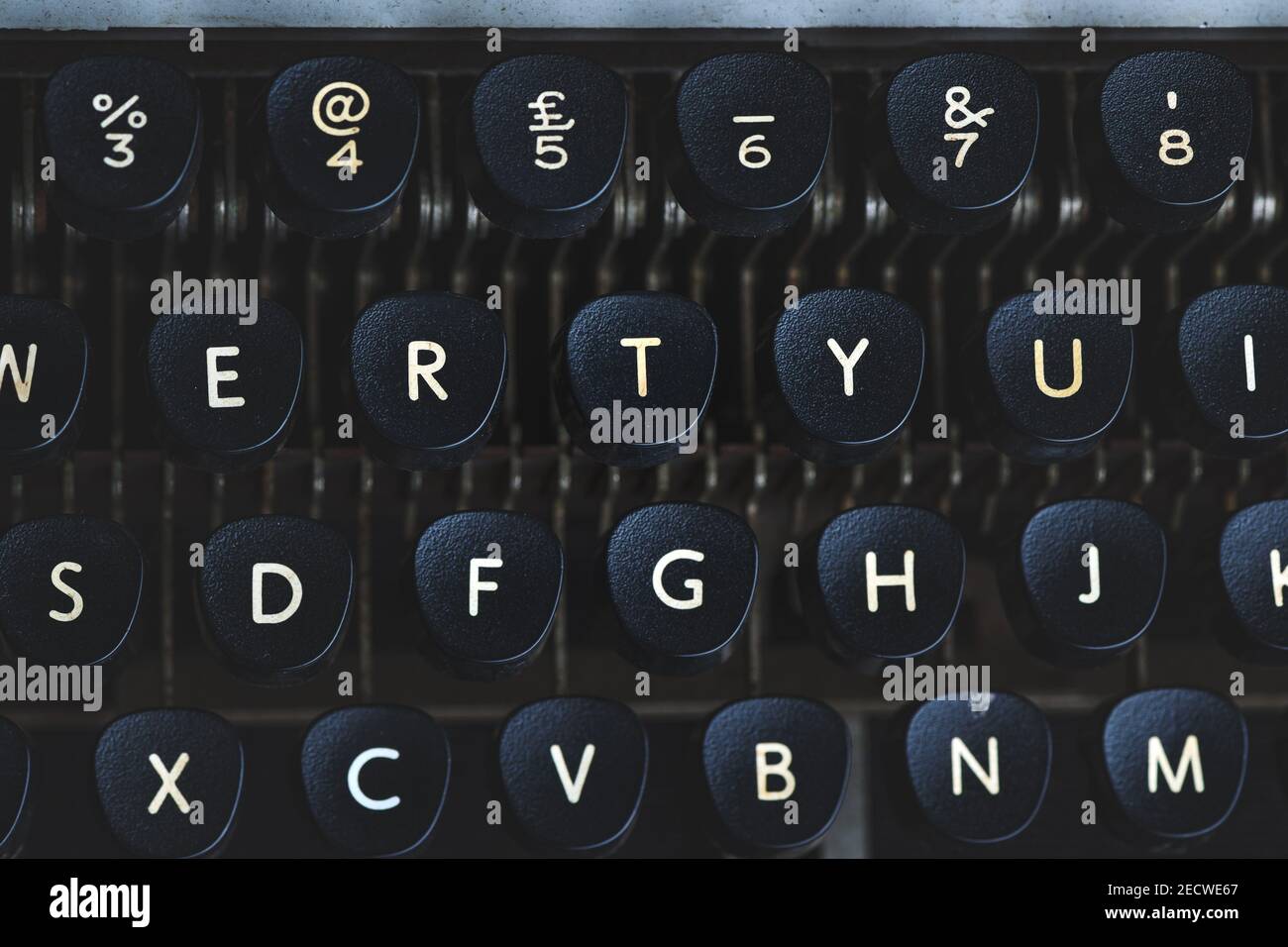 Old black and white indian manual model typewriter Stock Photo - Alamy