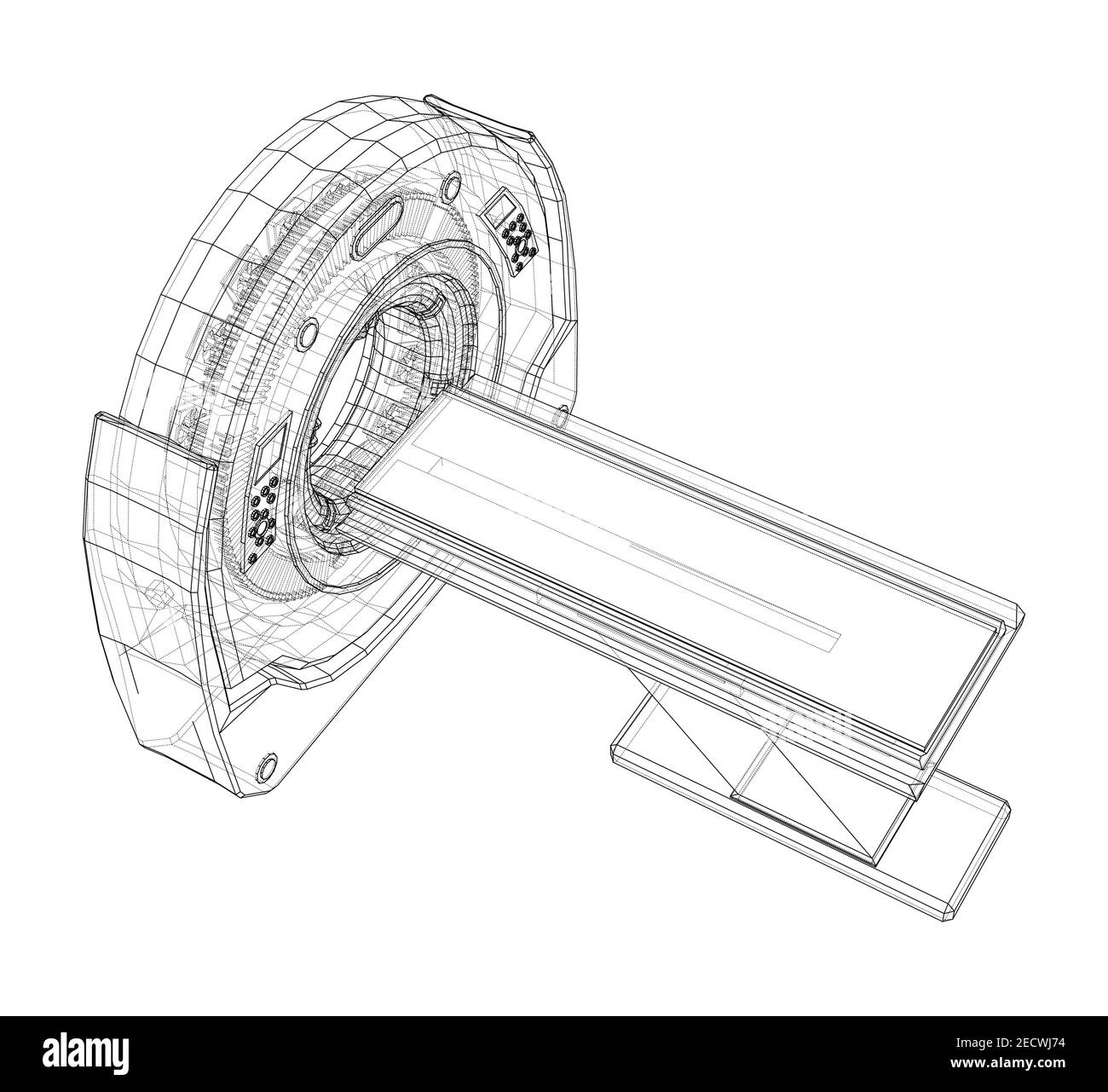 3d illustration of a MRI machine Stock Vector Image & Art - Alamy