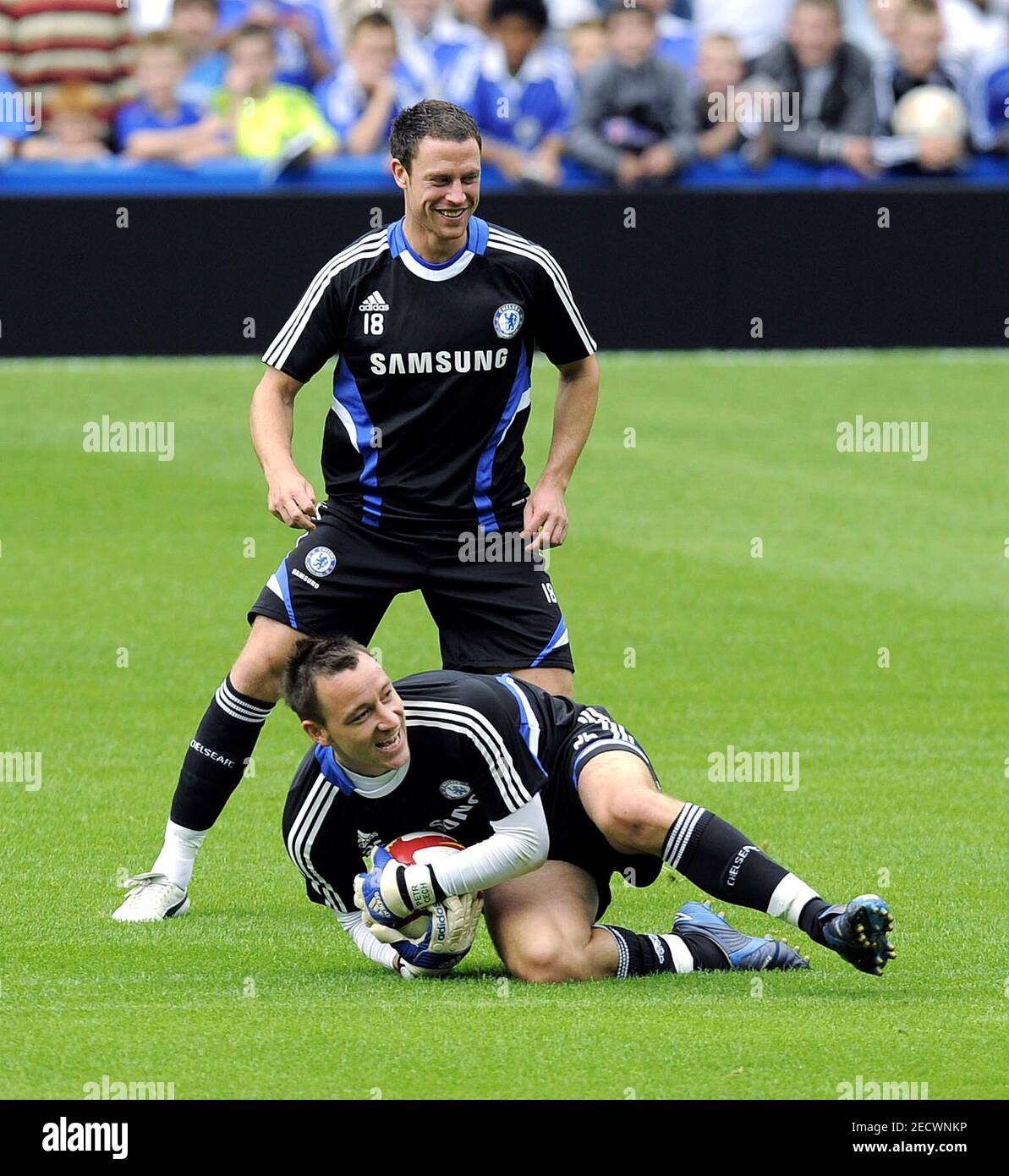 John terry and wayne bridge during training hi-res stock photography ...