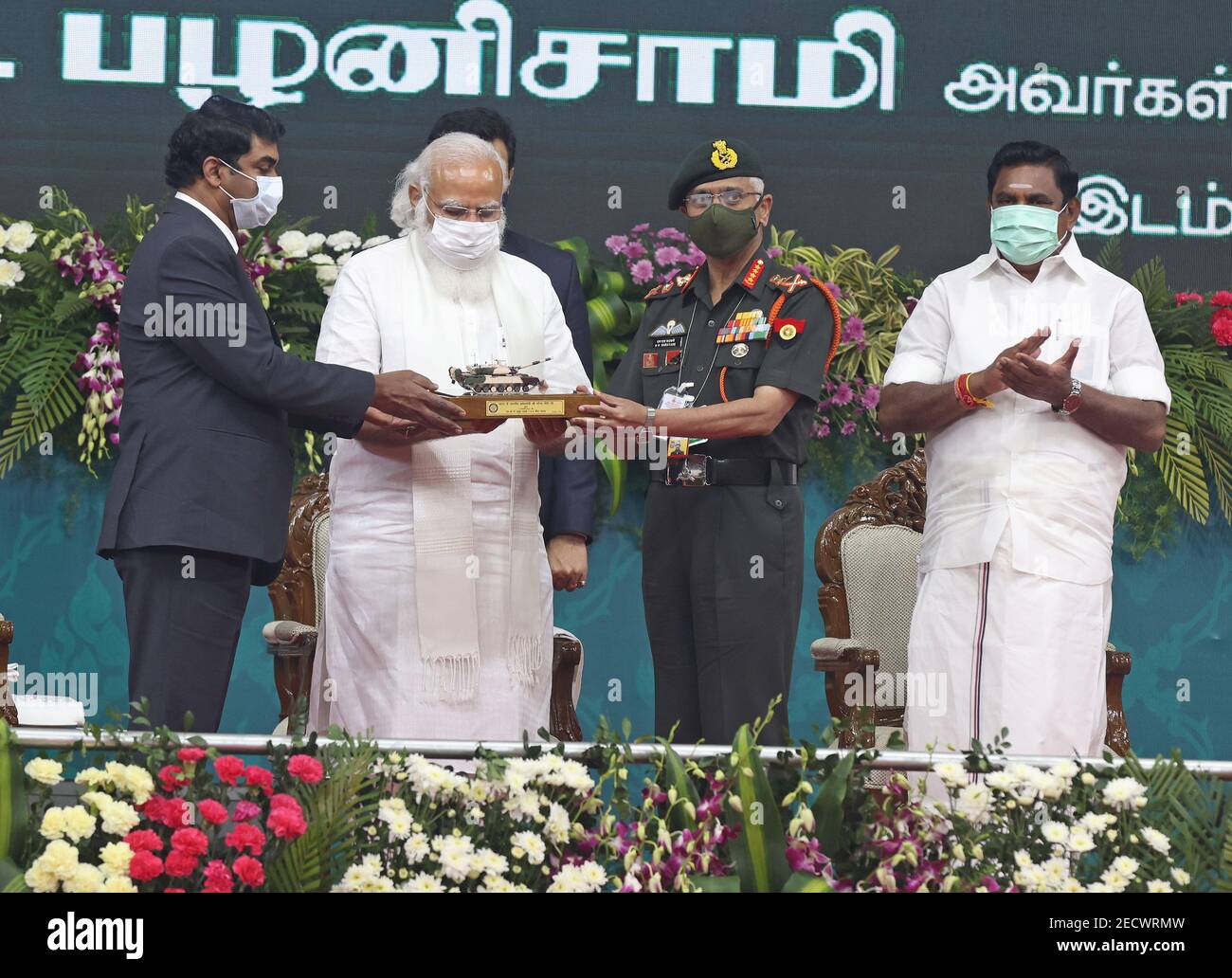 Chennai, India, 14, February 2021: Prime Minister Narendra Modi today ...