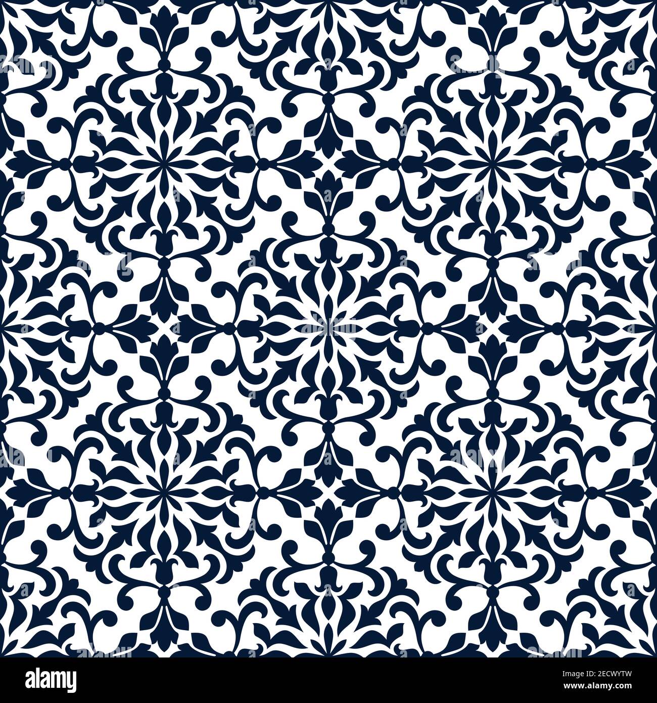 Ornamental openwork pattern. Stylized floral ornate decor. Vecor ...