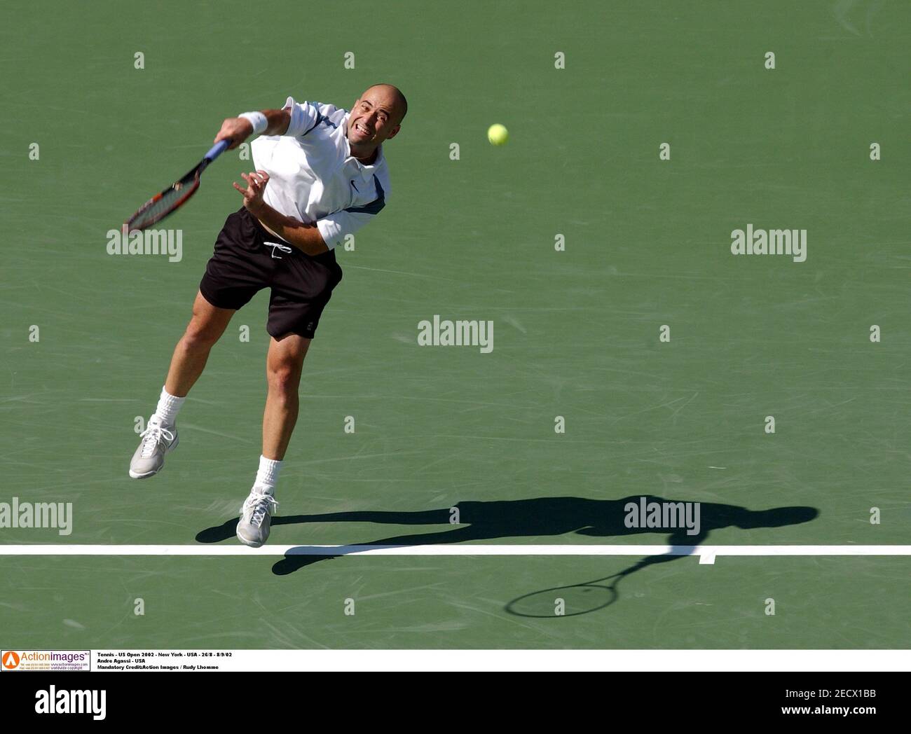 2002 us open agassi hi-res stock photography and images - Alamy