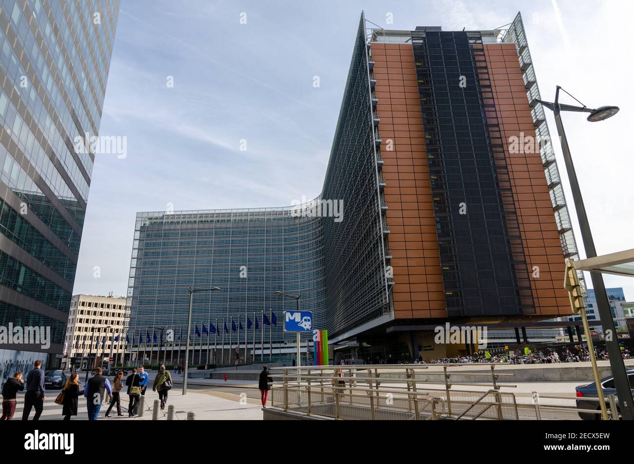 European Commission Headquarters building in Brussels, Belgium, Europe ...