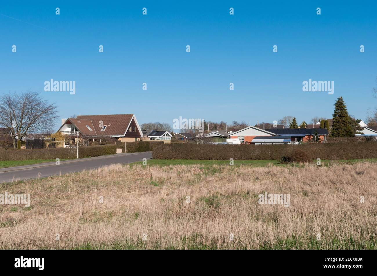 Village of Kastrup in Denmark on a spring day Stock Photo - Alamy