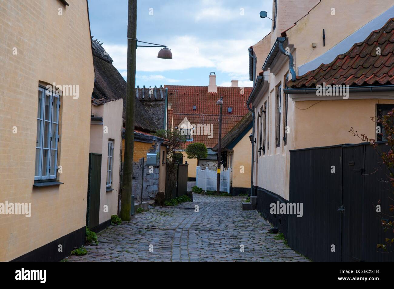 small road in town of Dragor in Copenhagen Denmark Stock Photo - Alamy