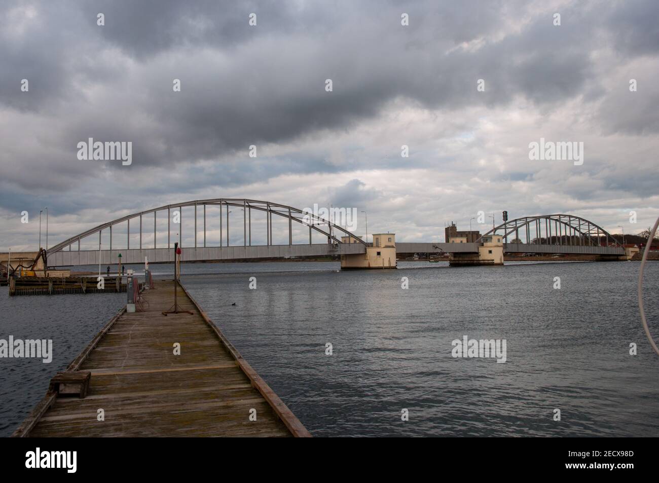 Guldborg bridge Connects Laolland and Falster in Denmark Stock Photo ...