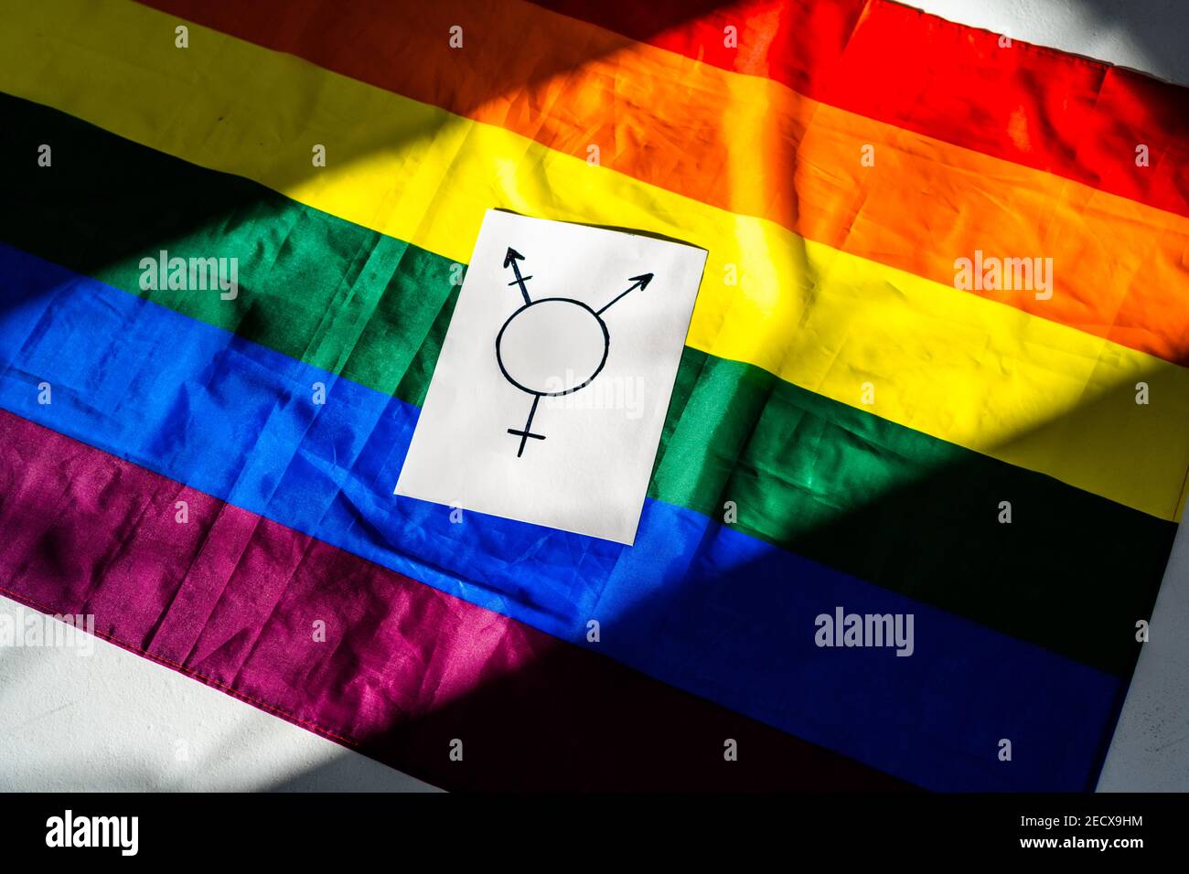 LGBT rainbow flag, conceptual support for gay people, lesbians ...