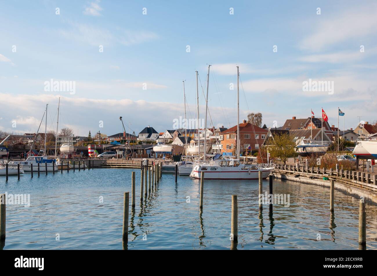Port of Rodvig iin the Danish Countryside Stock Photo - Alamy