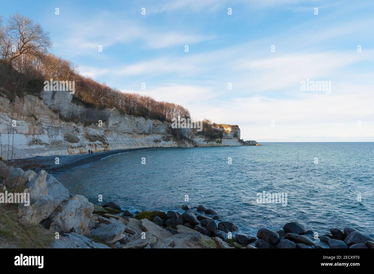 Stevns cliffs is beautiful geology in Countryside Denmark Stock Photo ...