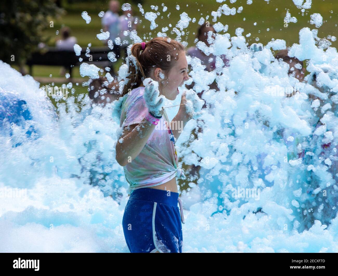 Flying foam hi-res stock photography and images - Alamy