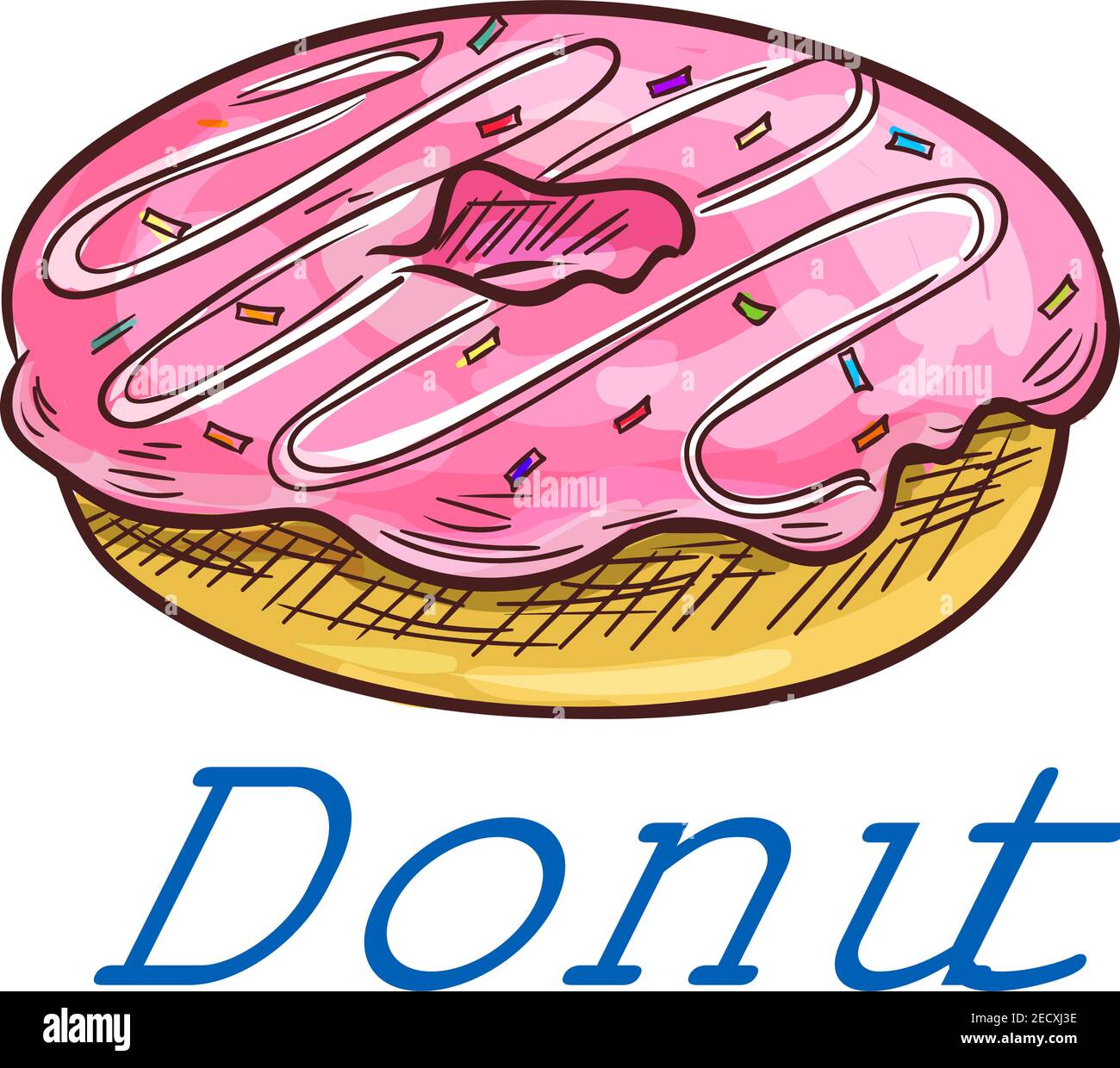 Pastry shop fast food Stock Vector Images - Alamy