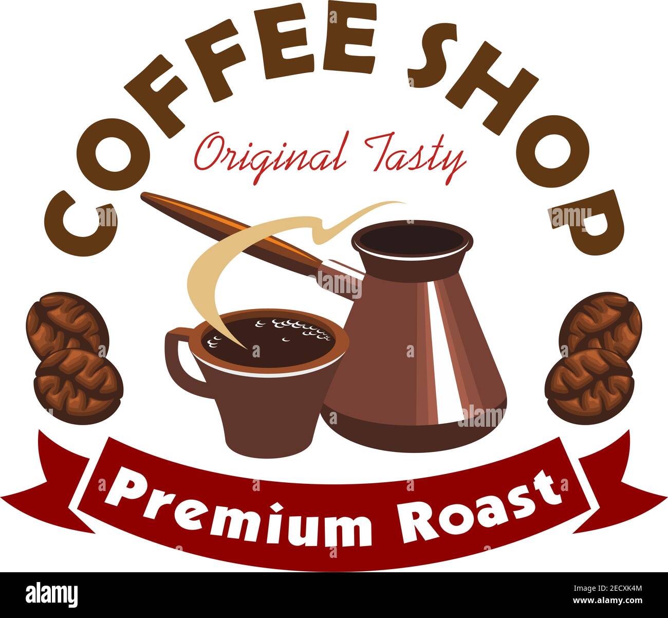 Banner mug fresh milk Cut Out Stock Images & Pictures - Alamy