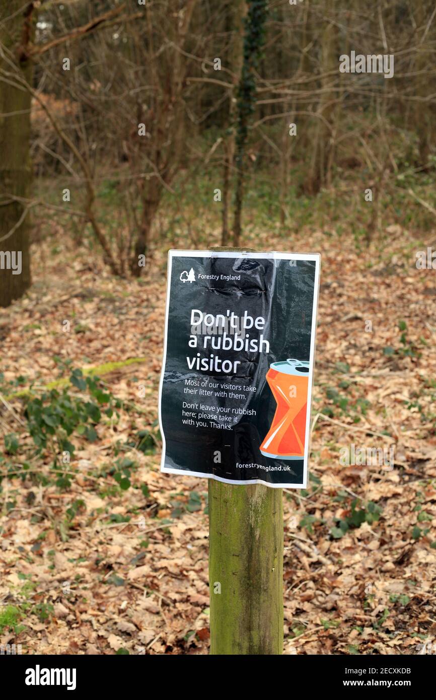 Anti litter poster hi-res stock photography and images - Alamy