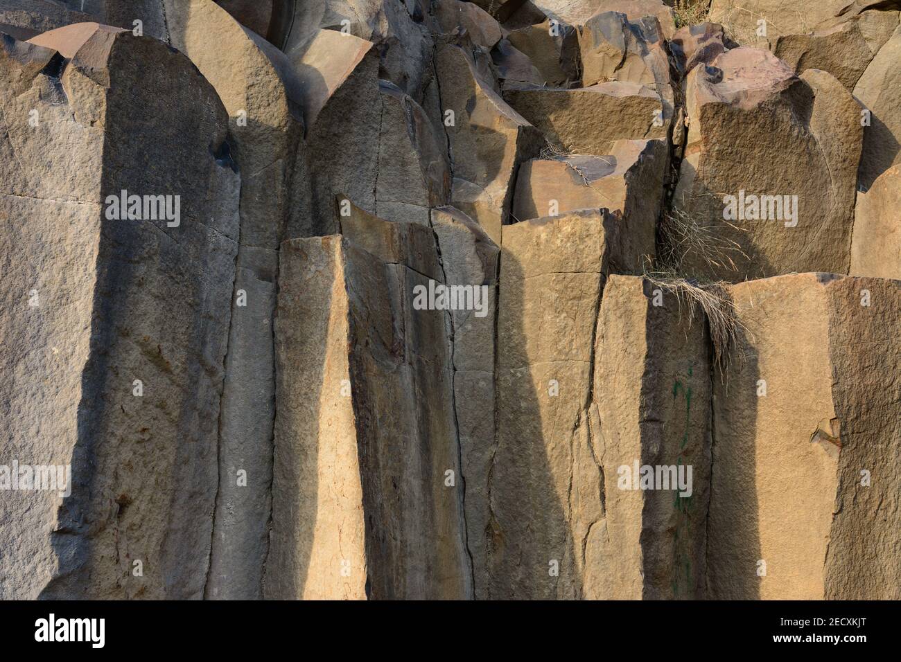 Natural basalt stone, basalt pillars in nature.new Stock Photo - Alamy