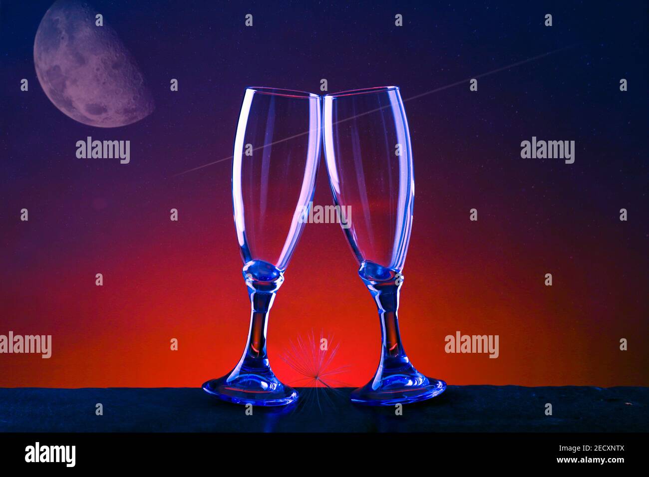 Two glass goblets hi-res stock photography and images - Alamy