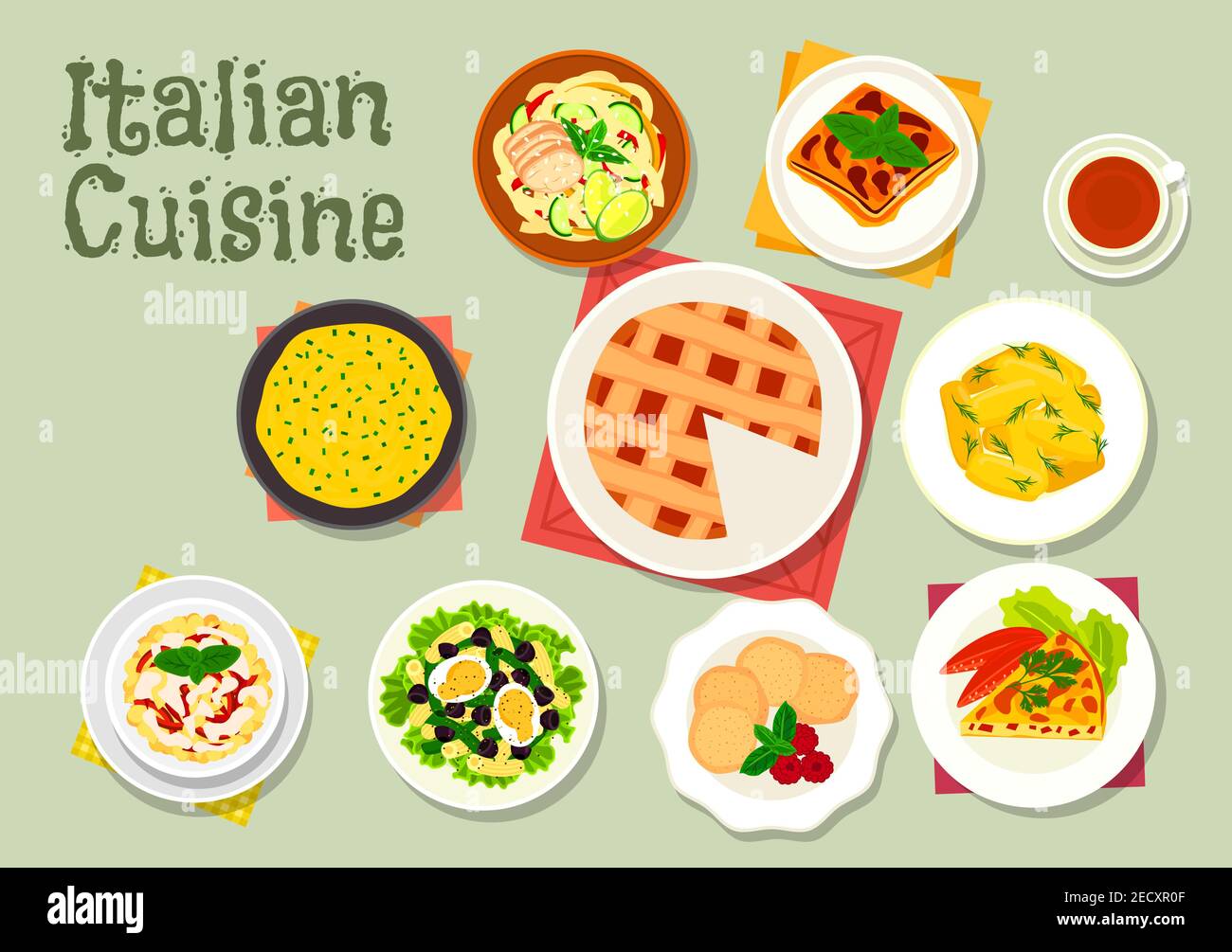 Pie polenta Stock Vector Images - Alamy