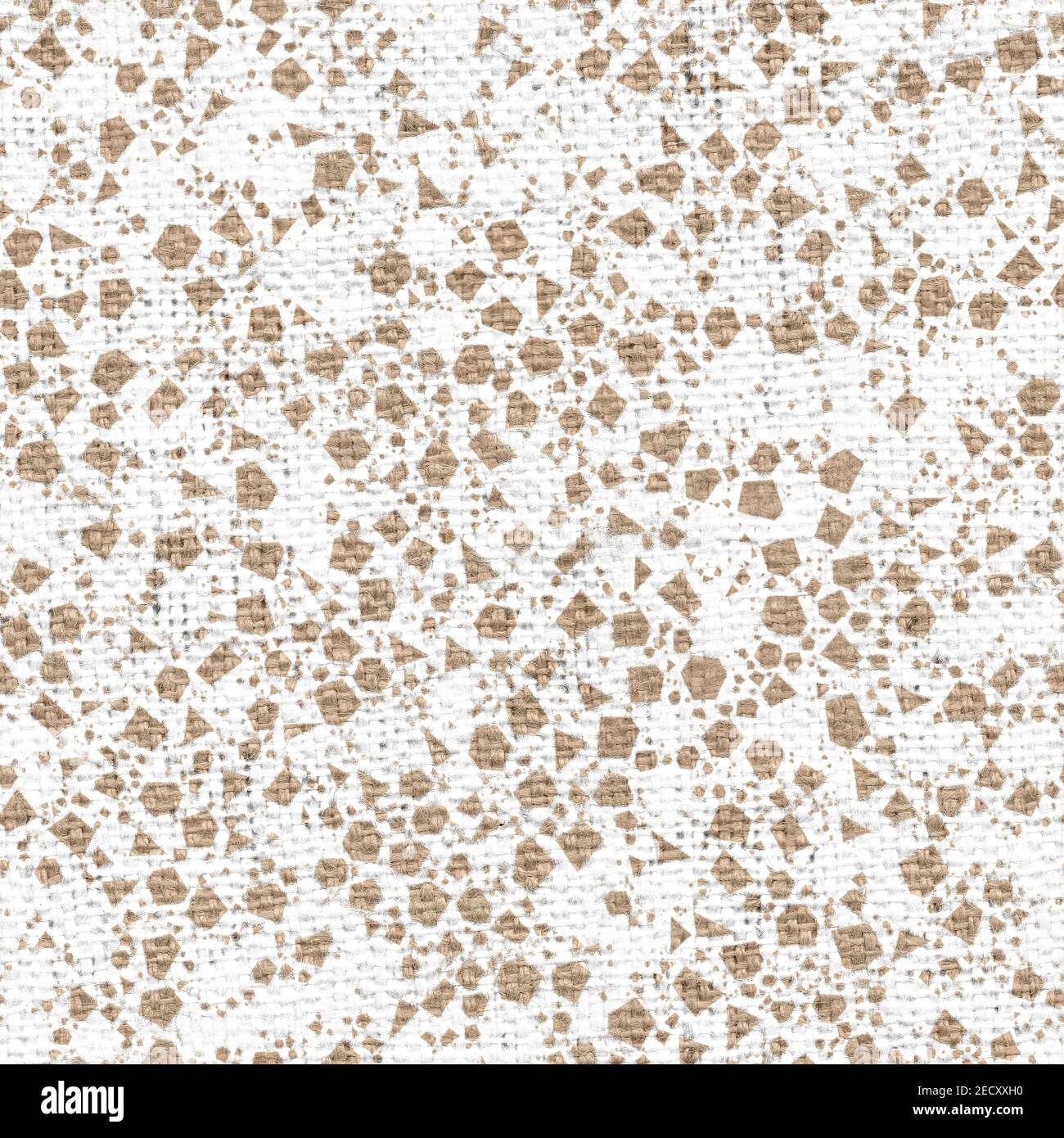 Seamless burlap with white paint pattern overlay Stock Photo - Alamy