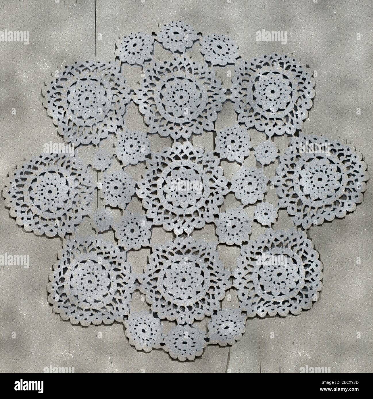 Handmade doily background. Grunge crochet texture Stock Photo - Alamy