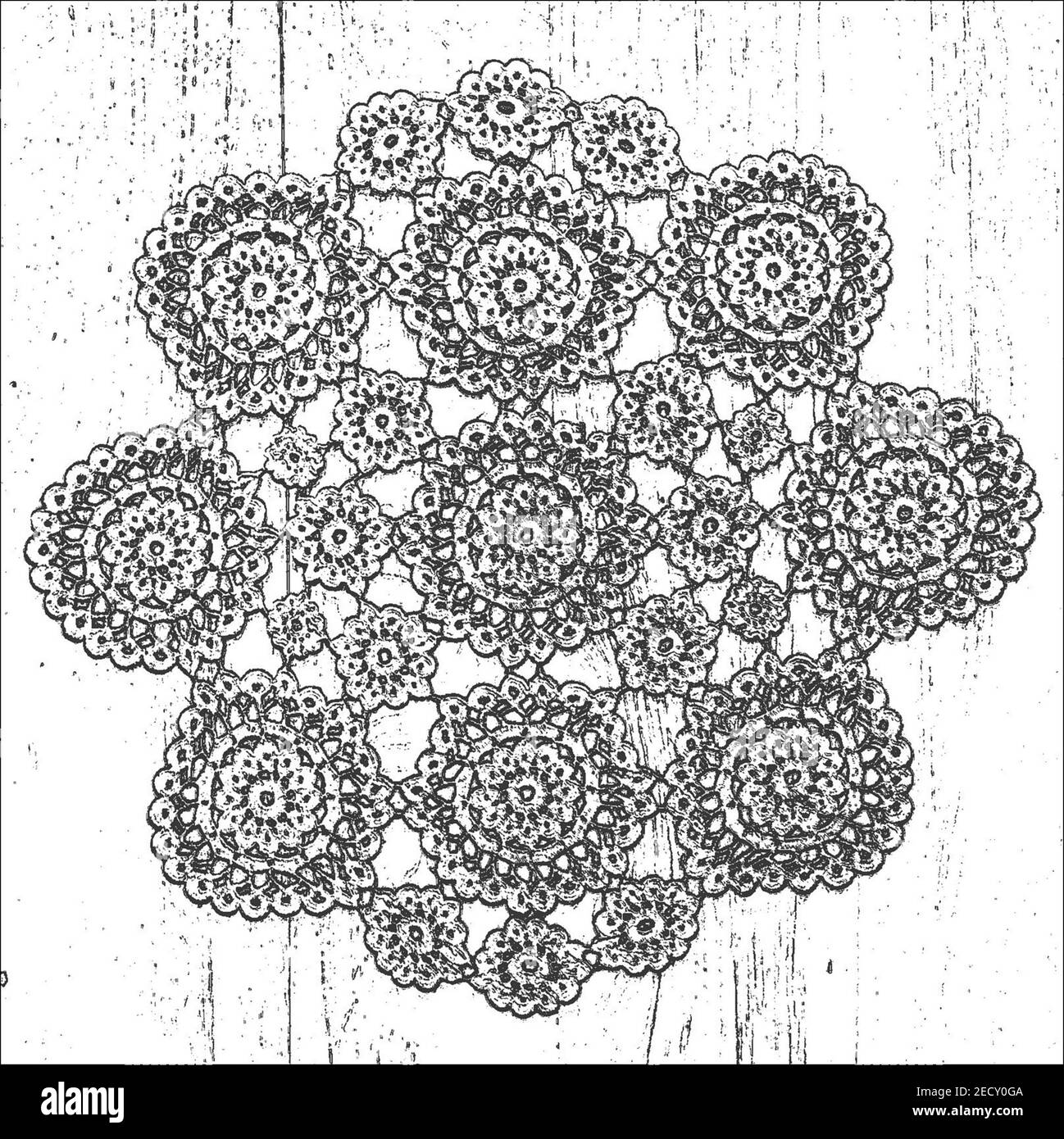 Handmade doily background. Grunge crochet texture Stock Photo - Alamy