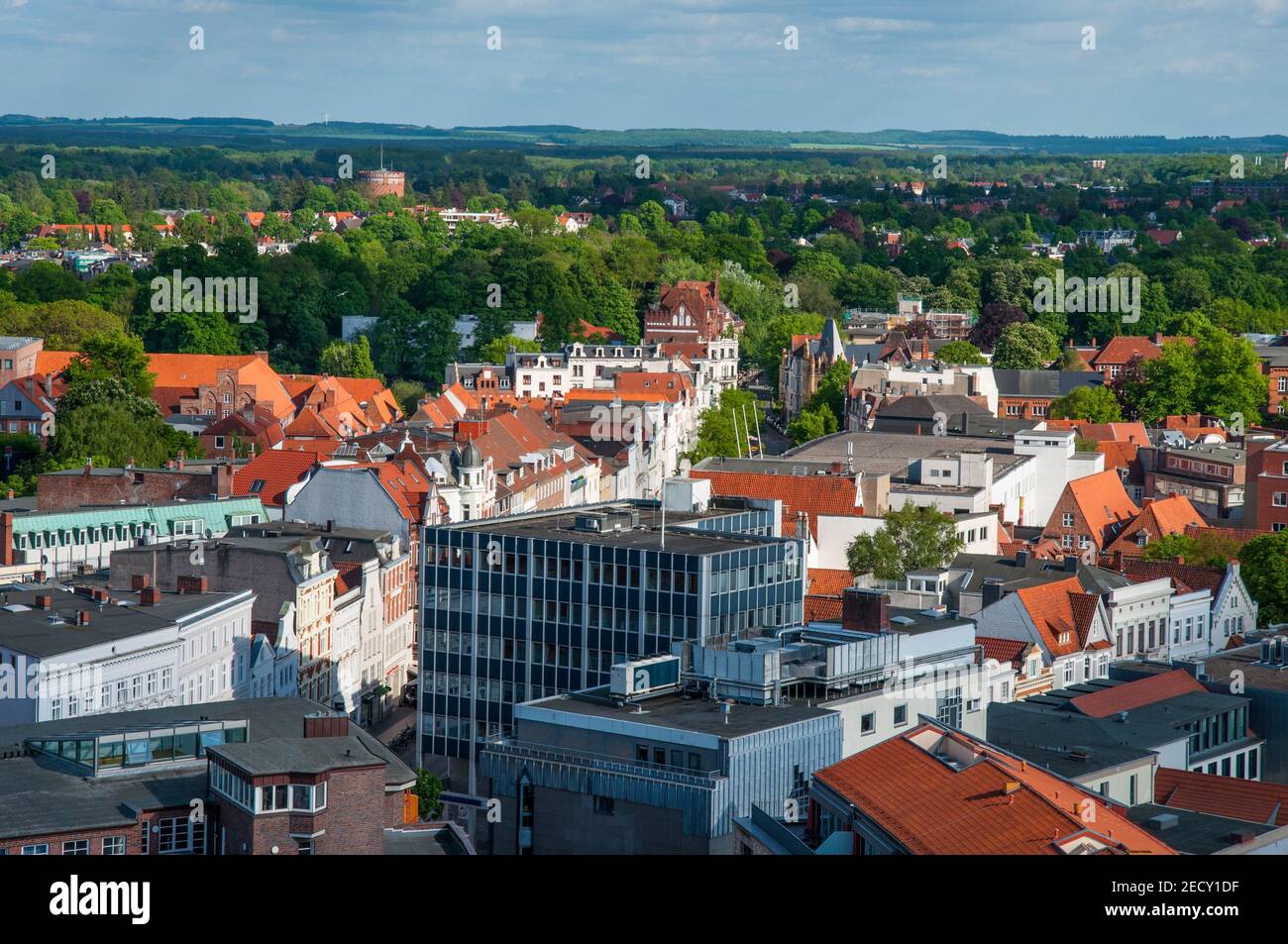 Aerial view of the German city of Lubeck Stock Photo - Alamy