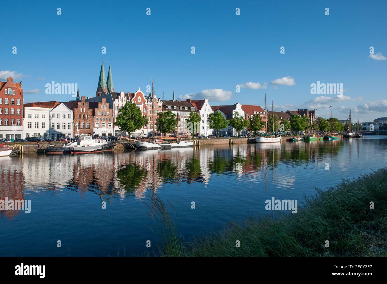 The old part of city of Lubeck in Germany Stock Photo - Alamy